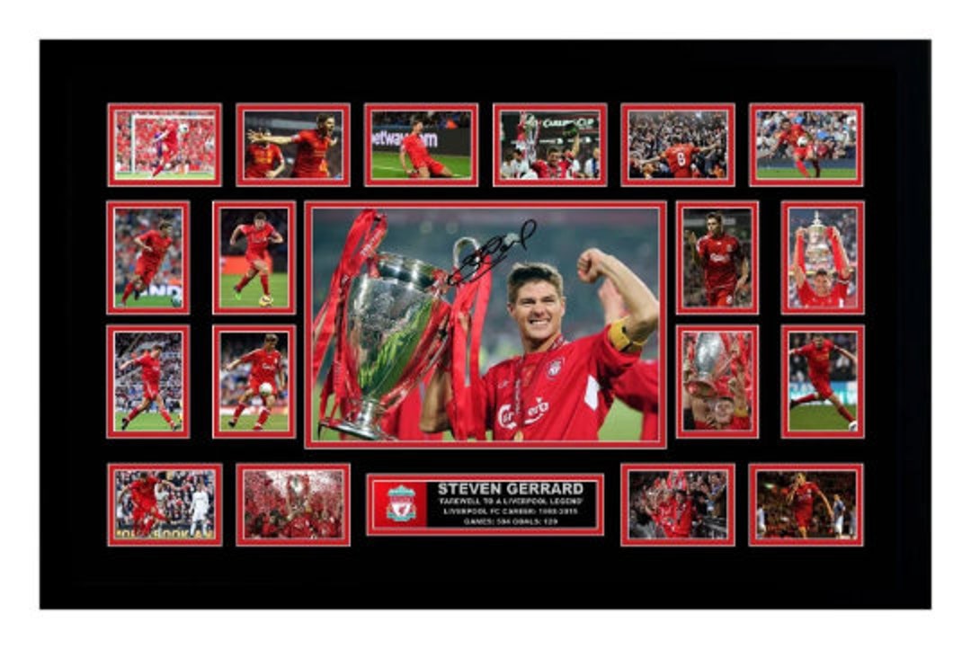 Steven Gerrard Liverpool FC Signed Limited Edition Memorabilia Frame - Etsy