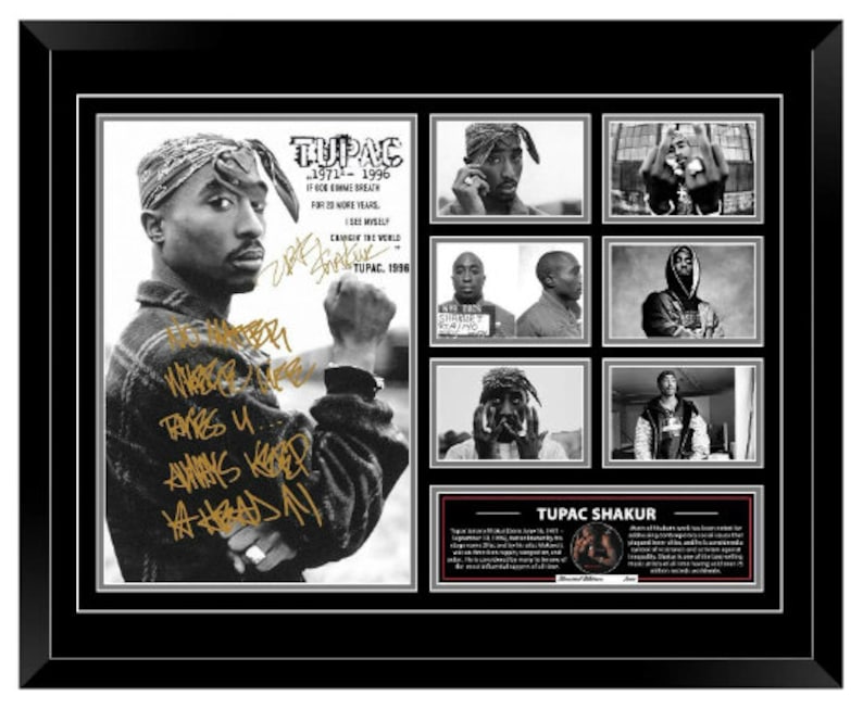 Tupac Shakur 2pac All Eyes on Me Photo Signed Limited Edition ...