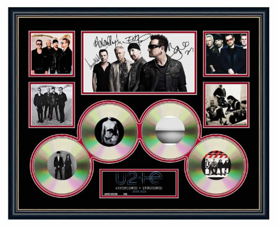 U2 2018 Experience & Innocence Signed Limited Edition Memorabilia Frame ...