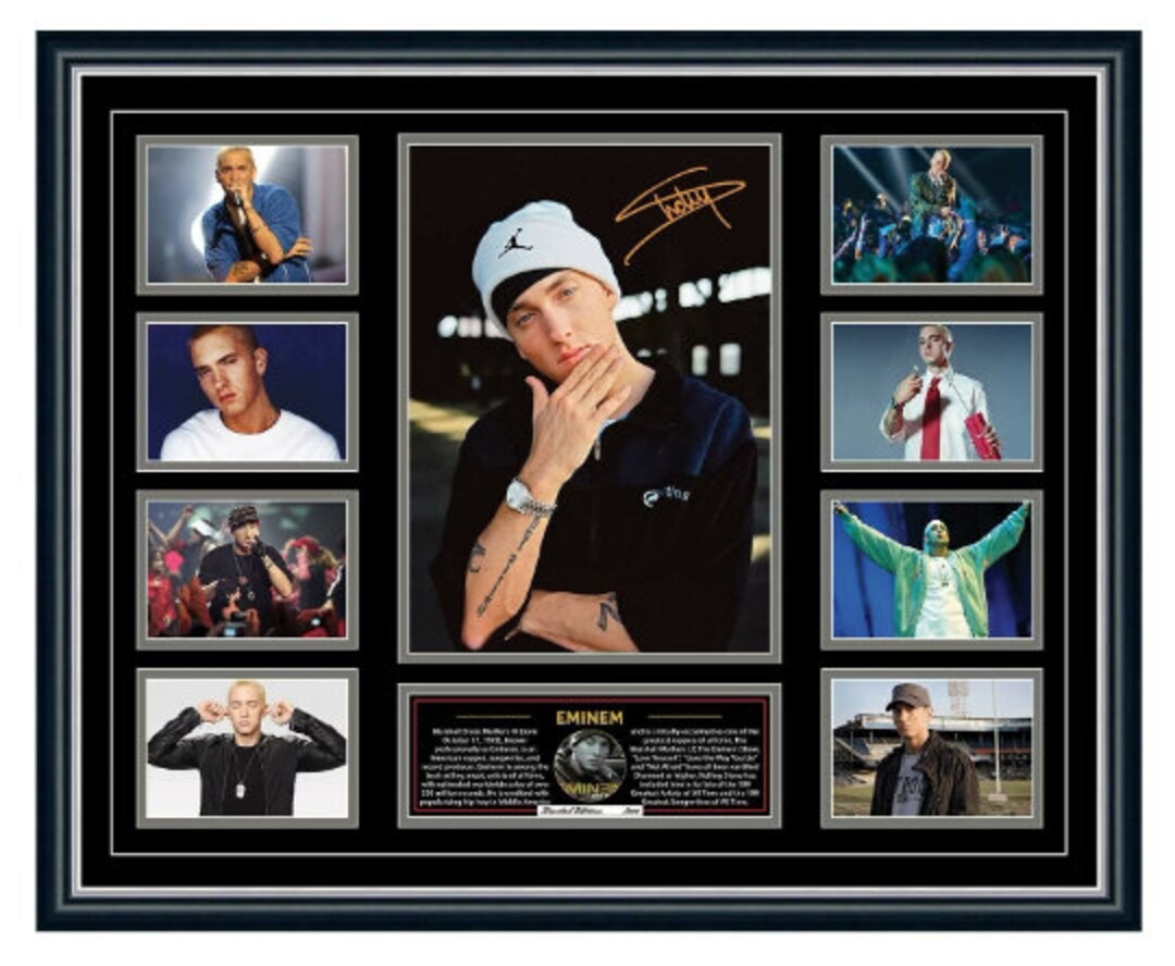 Eminem Slim Shady Photo Signed Limited Edition Memorabilia Frame - Etsy