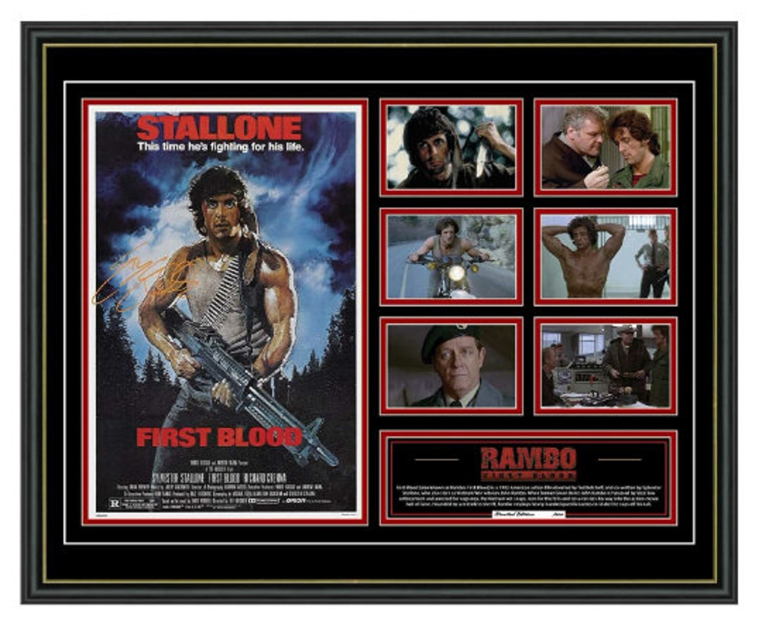 Rambo First Blood Sylvester Stallone Signed Limited Edition Memorabilia ...