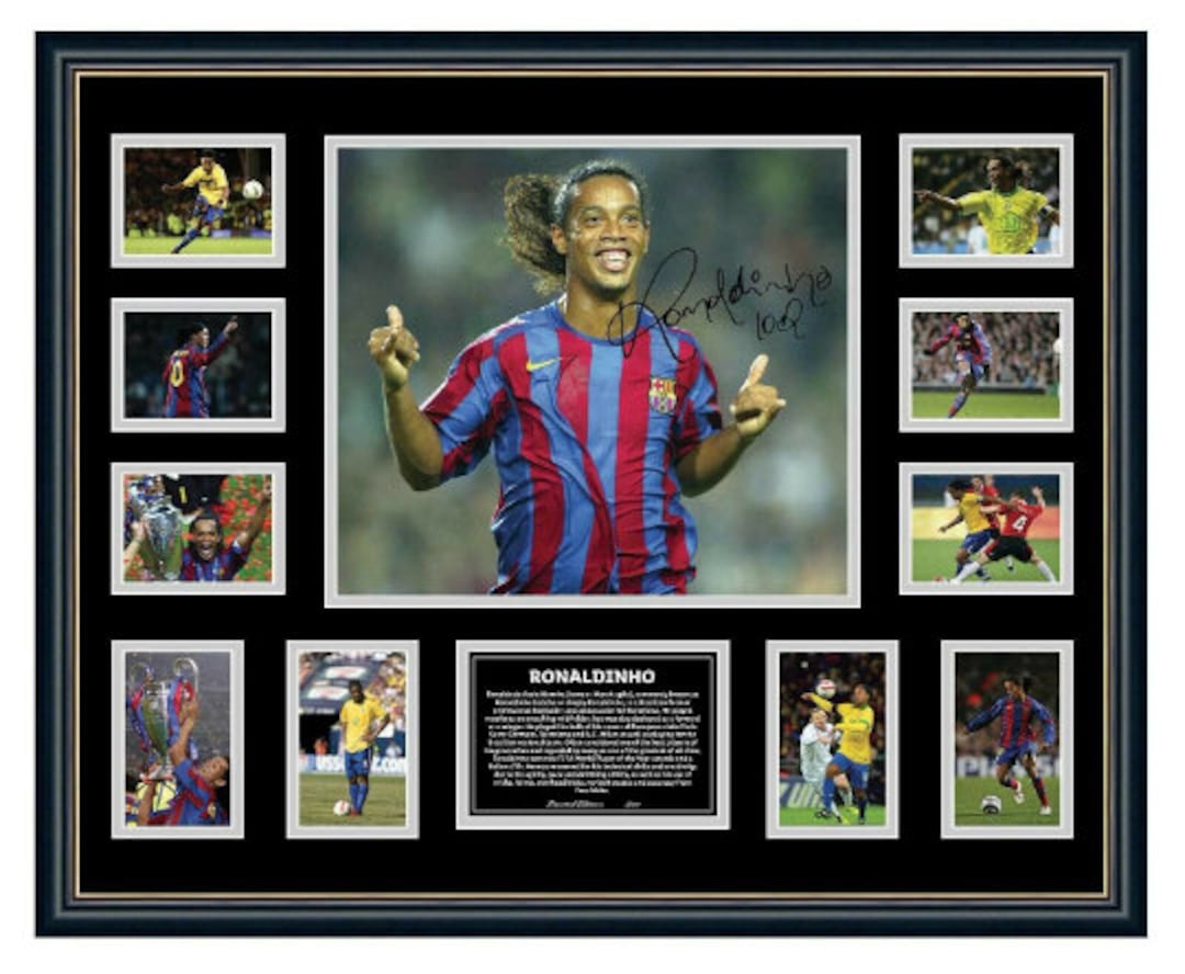 Ronaldinho Barcelona FC Brazil Signed Limited Edition - Etsy