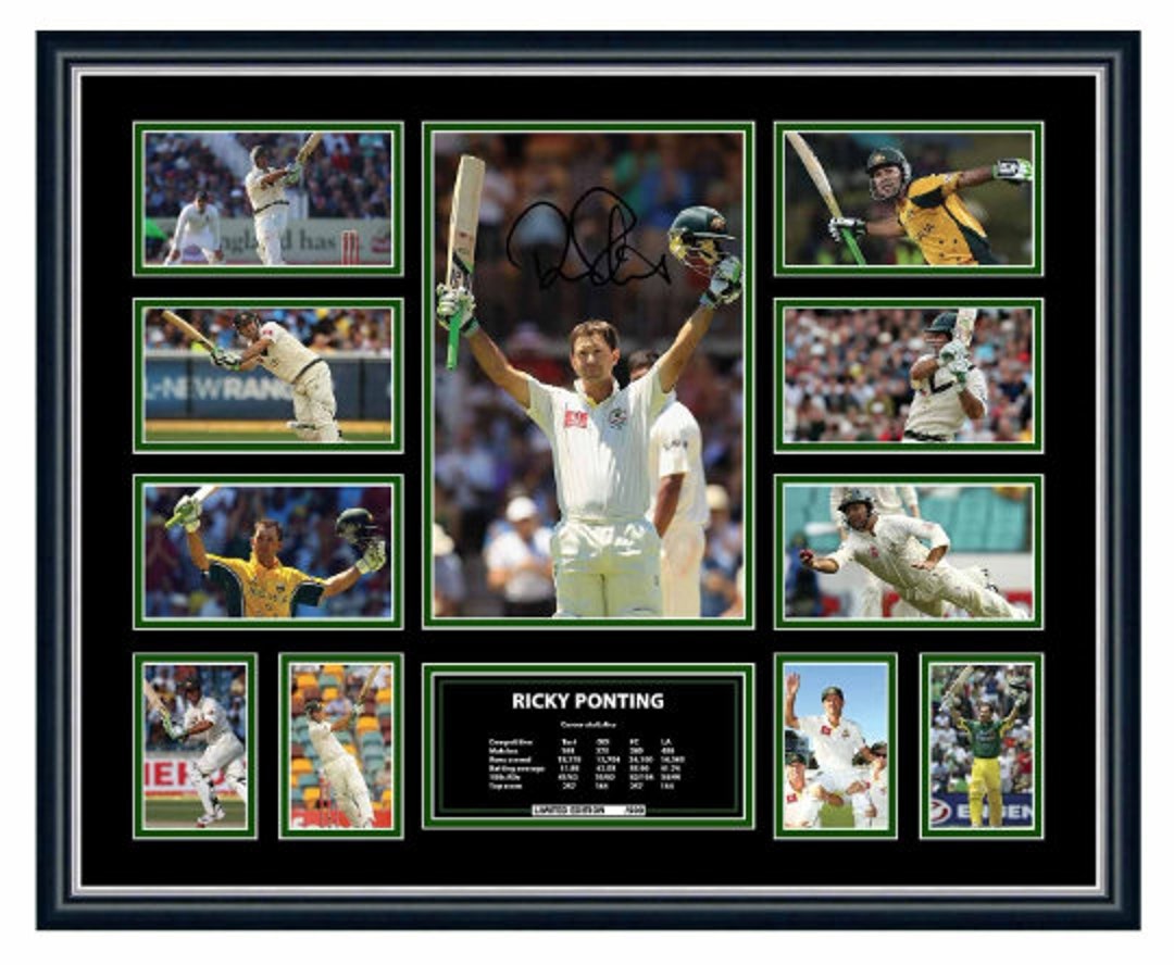 Ricky Ponting Signed Limited Edition Memorabilia Frame - Etsy