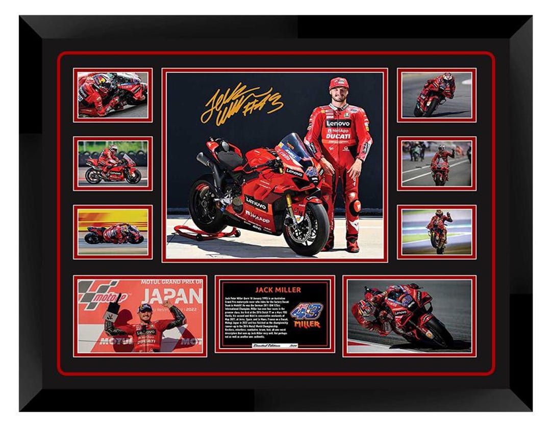 Jack Miller Ducati MOTOGP Signed Framed Memorabilia - Etsy