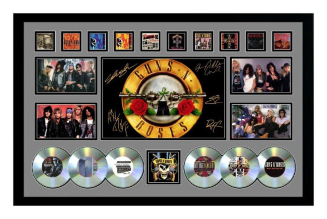 Guns N' Roses Slash Axl Rose Photo Signed Limited Edition Memorabilia ...