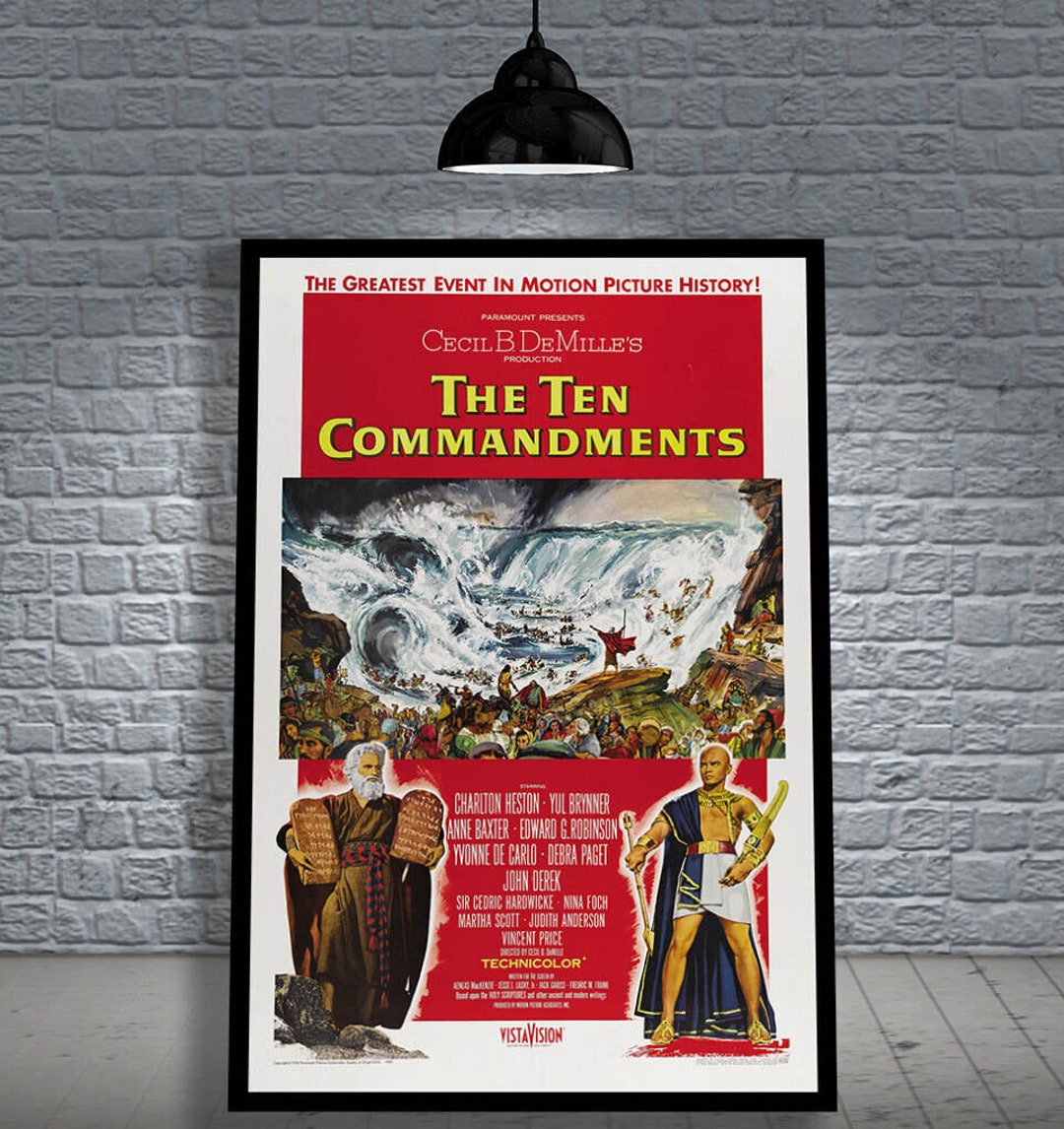 The Ten Commandments 1956 Charlton Heston Yul Brynner Anne Baxter ...