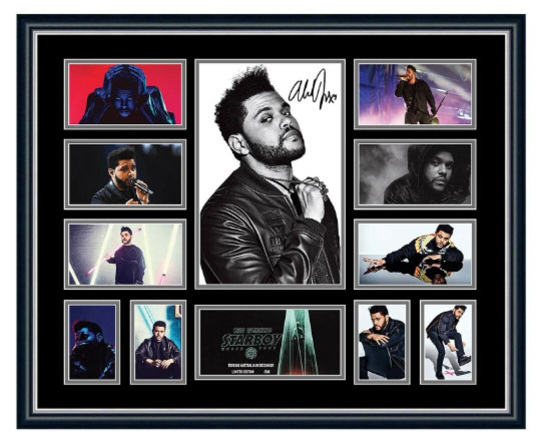 The Weeknd 2017 World Tour Photo Signed Limited Edition Memorabilia ...