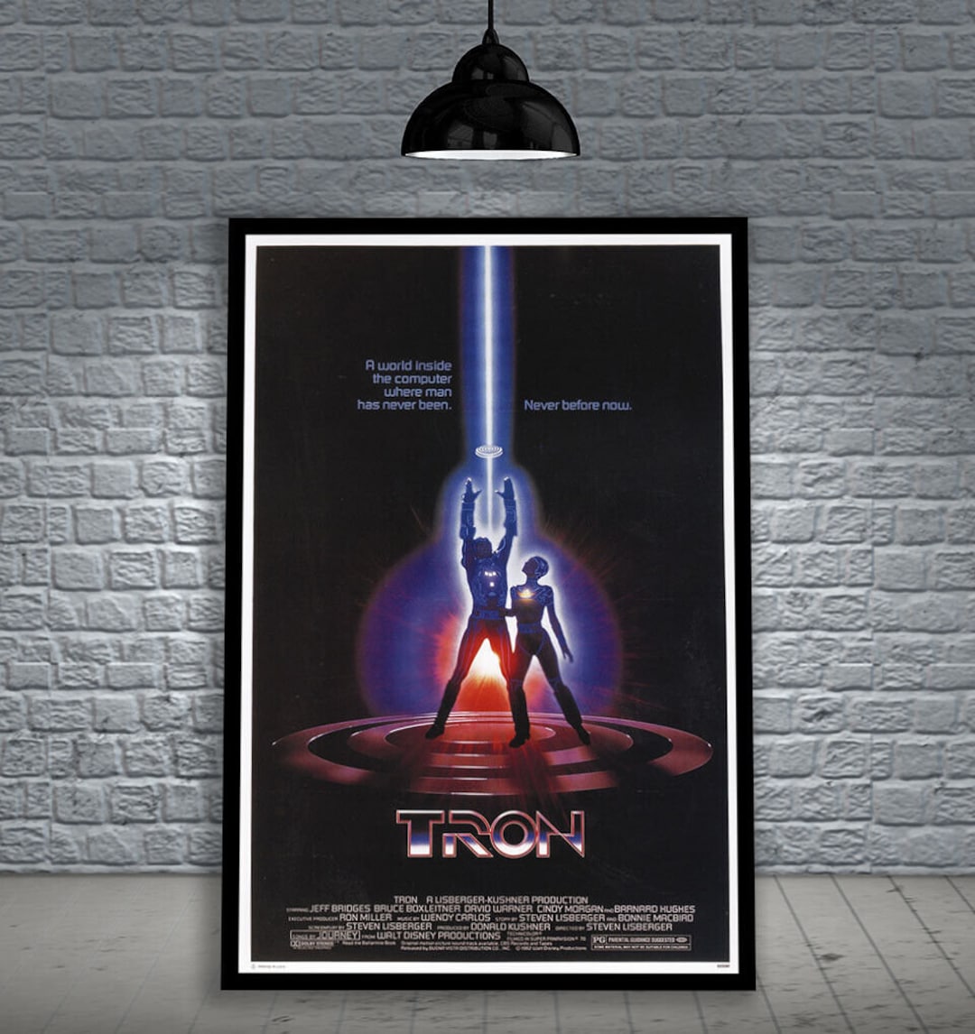 Tron 1982 Framed Movie Poster Print - Etsy