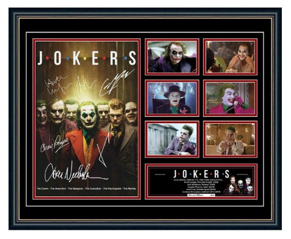 Jack Nicholson Joker Heath Ledger Autograph Batman;Dark Night Parodic