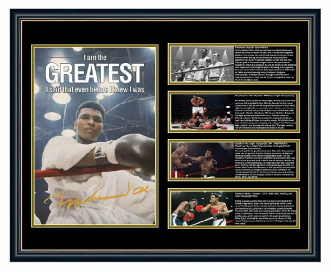 Muhammad Ali the Greatest Signed Limited Edition Memorabilia Frame - Etsy