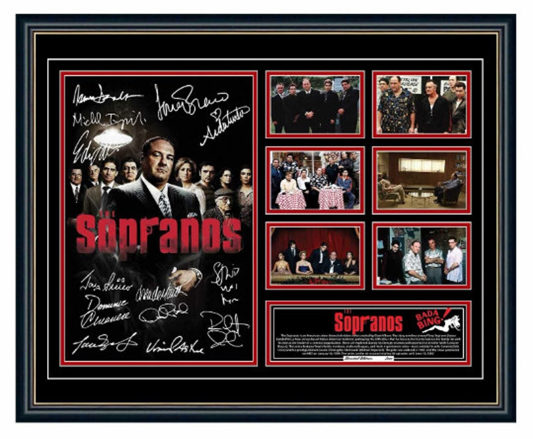 The Sopranos James Gandolfini Signed Limited Edition Memorabilia Frame ...