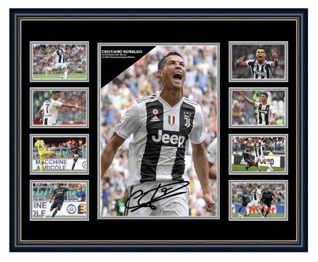 Cristiano Ronaldo Juventus Signed Limited Edition Memorabilia Frame - Etsy
