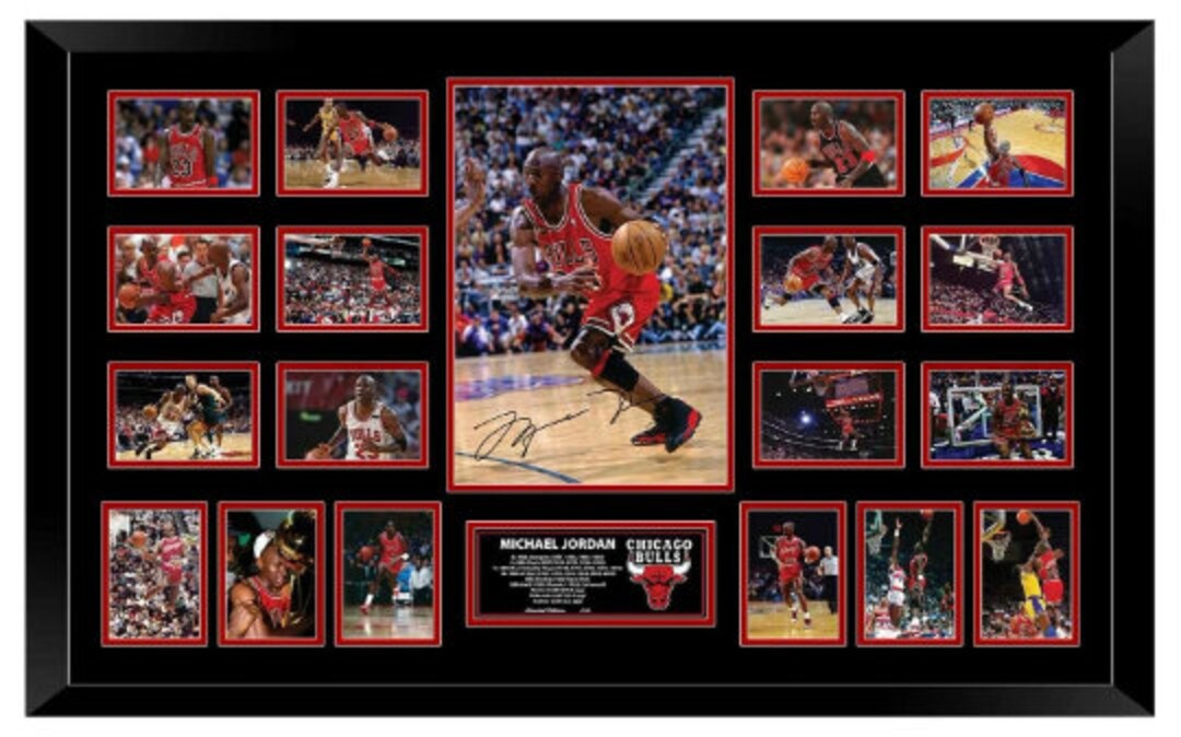 Michael Jordan Chicago Bulls Signed Limited Edition Memorabilia Frame ...