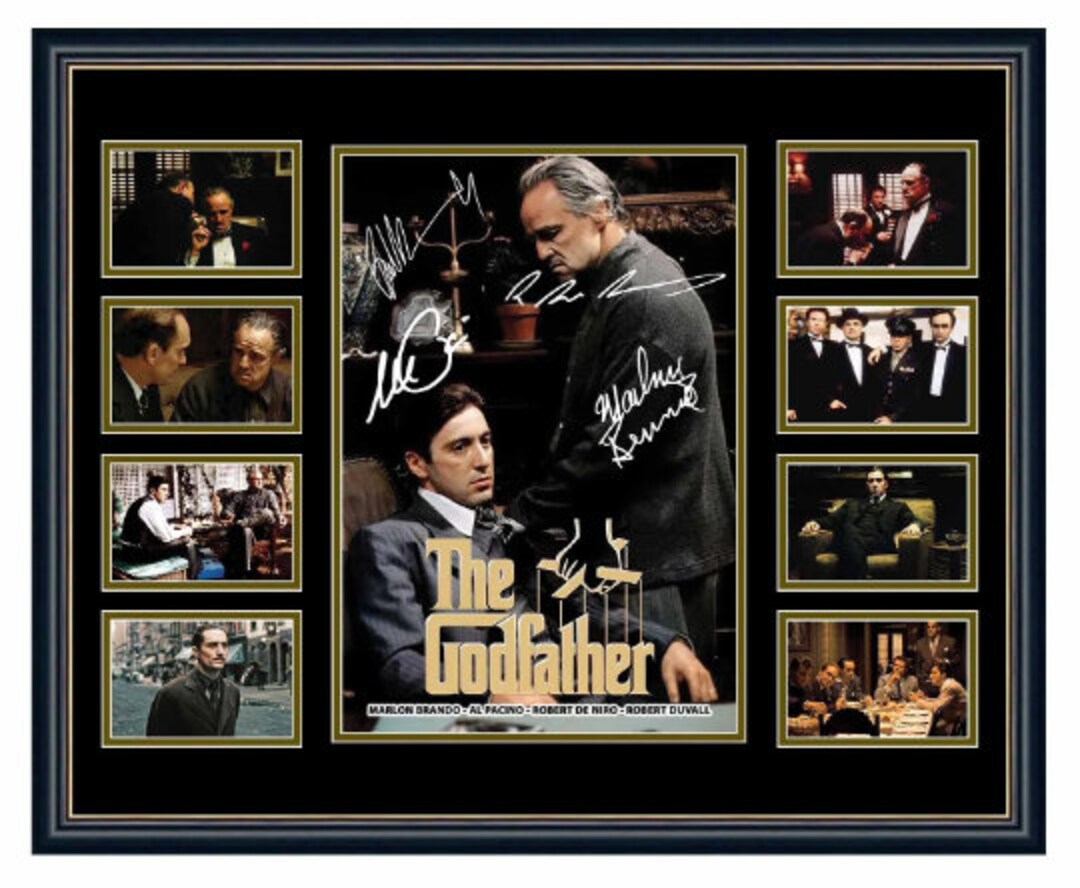 The Godfather Al Pacino Marlon Brando Signed Limited Edition ...
