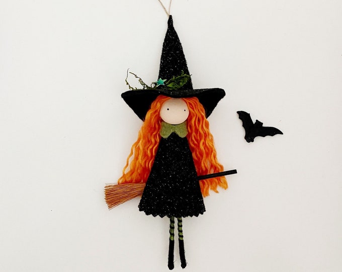 Kitchen Witch Doll Ornament With Orange Hair by Wands and Willows, Good ...