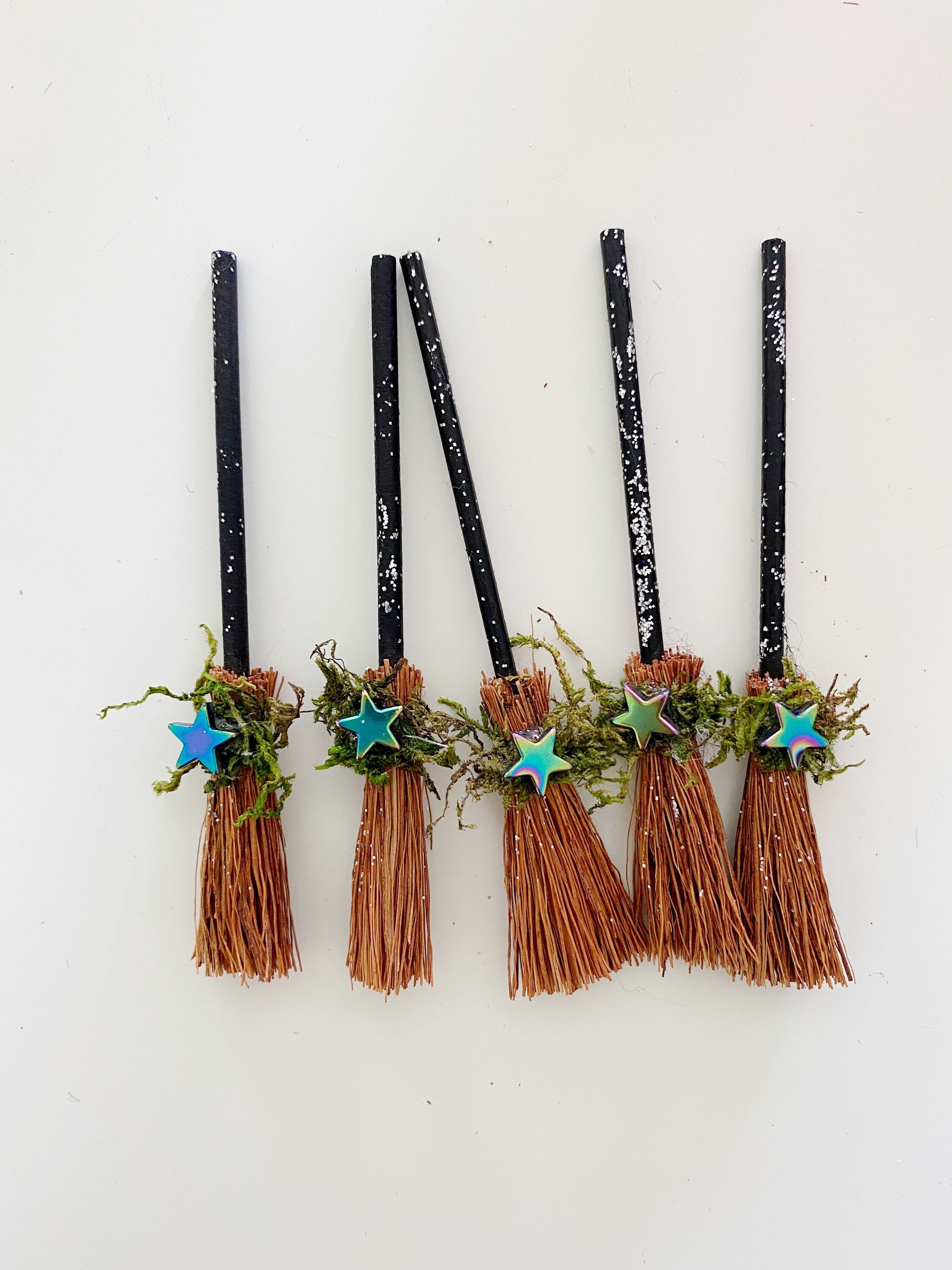 Miniature Broom With Black Handle by Wands and Willows - Etsy