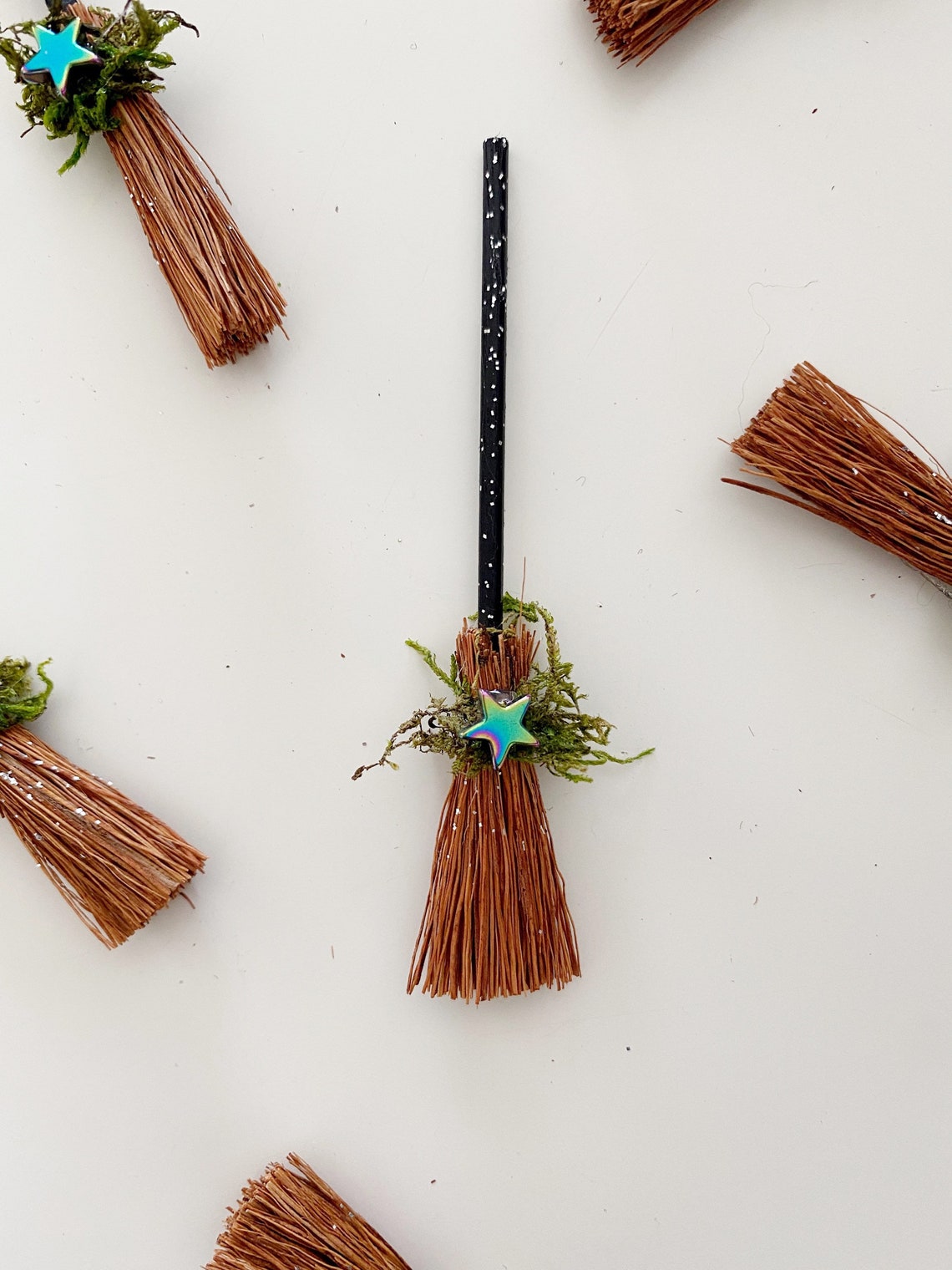 Miniature Broom With Black Handle by Wands and Willows - Etsy