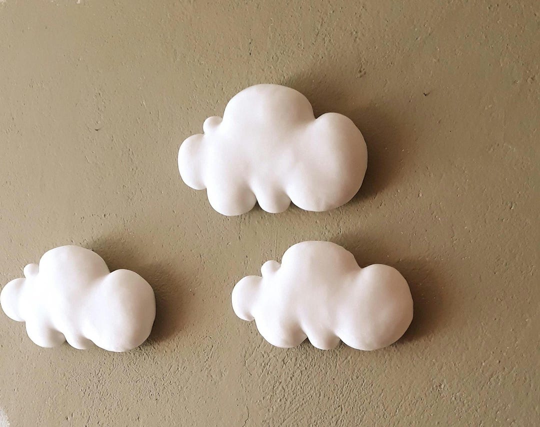 Set 3 Clouds Wall Hanging,cloud Wall Decor,nursery Wall Decor,photo ...