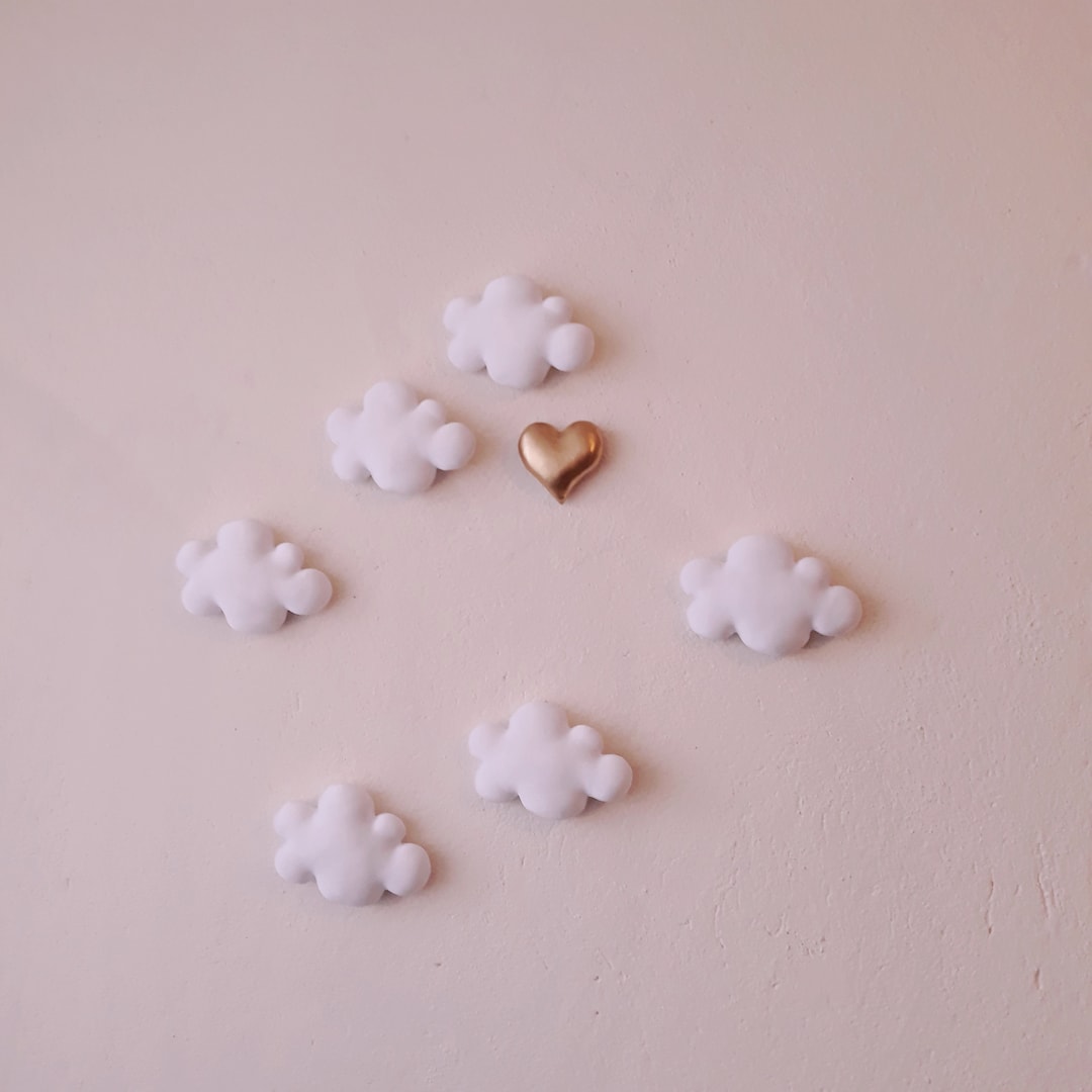 Clouds Wall Hanging,7 Small Clouds Nursery Wall Decor,small Clouds for ...