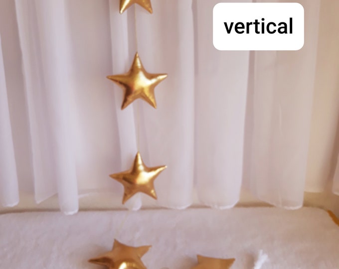 Extra Long Gold Star Banner, Gold Stars Banner, Twinkle Twinkle Little ...