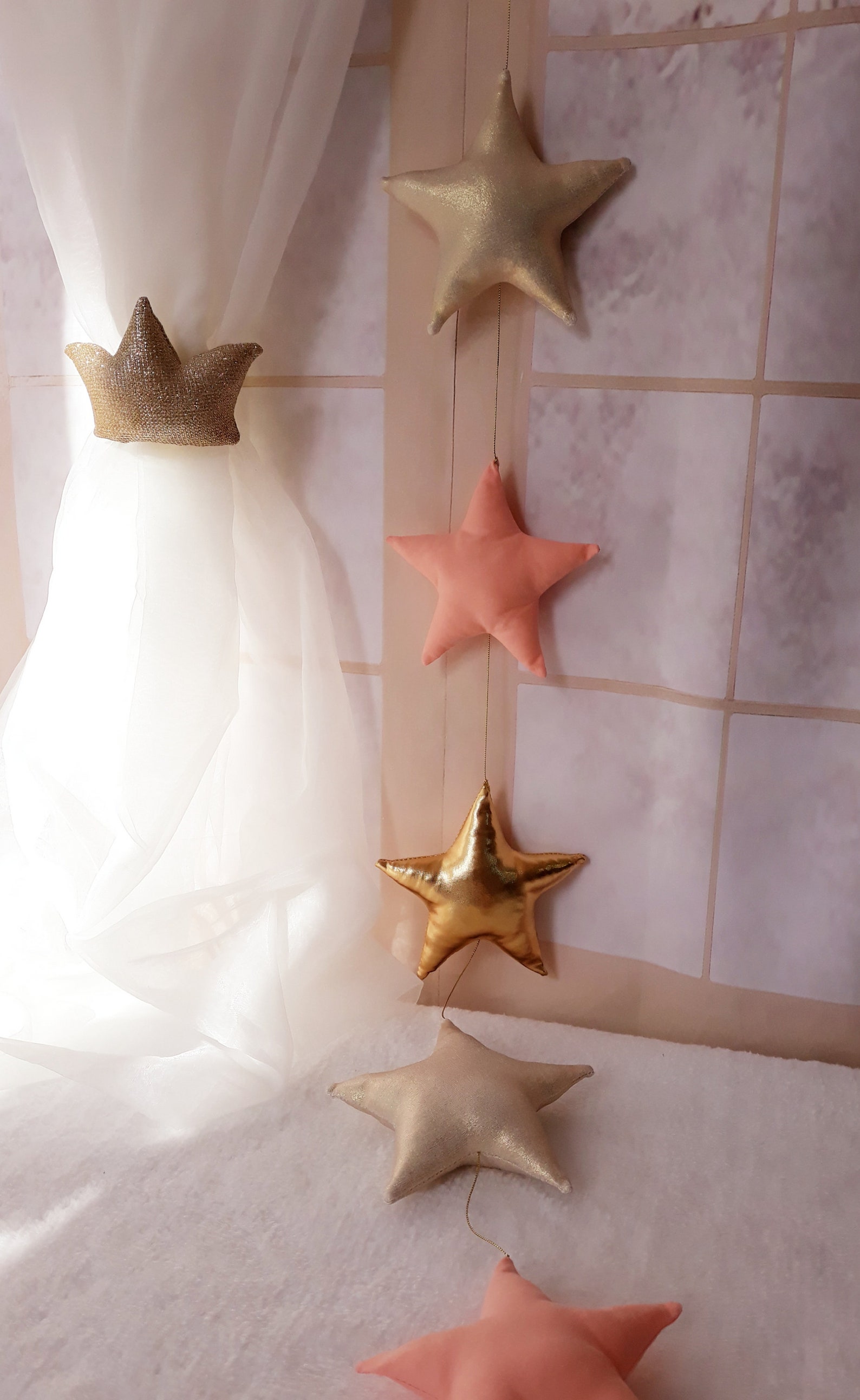 Vertical Star Banner 7 Star Garland Stars for Canopyceling - Etsy