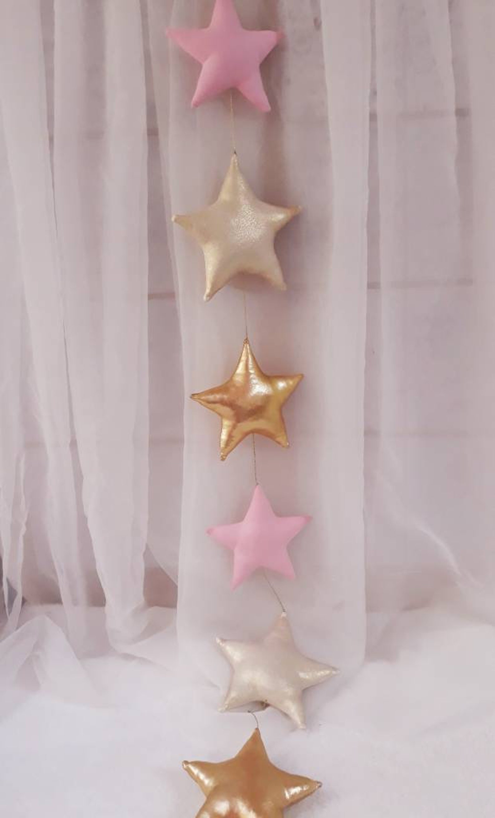 Vertical Star Banner 7 Star Garland Stars for Canopyceling - Etsy