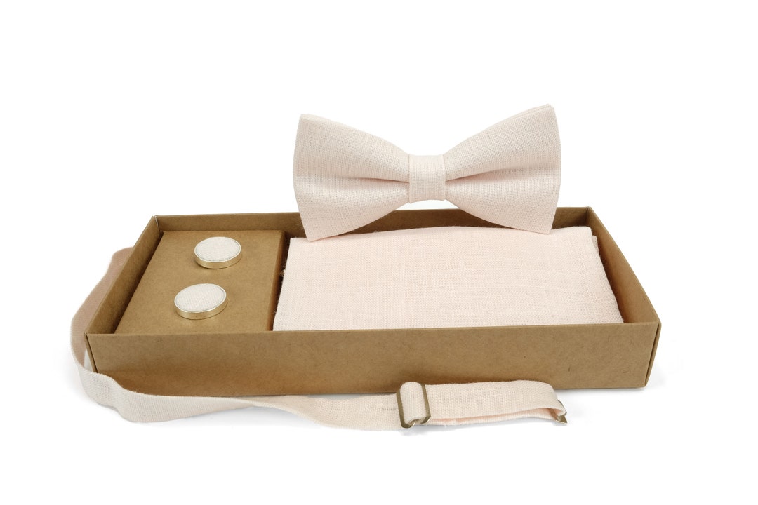 Pale Pink Bow Tie Light Pink Color Bow Tienoeud Papillon - Etsy