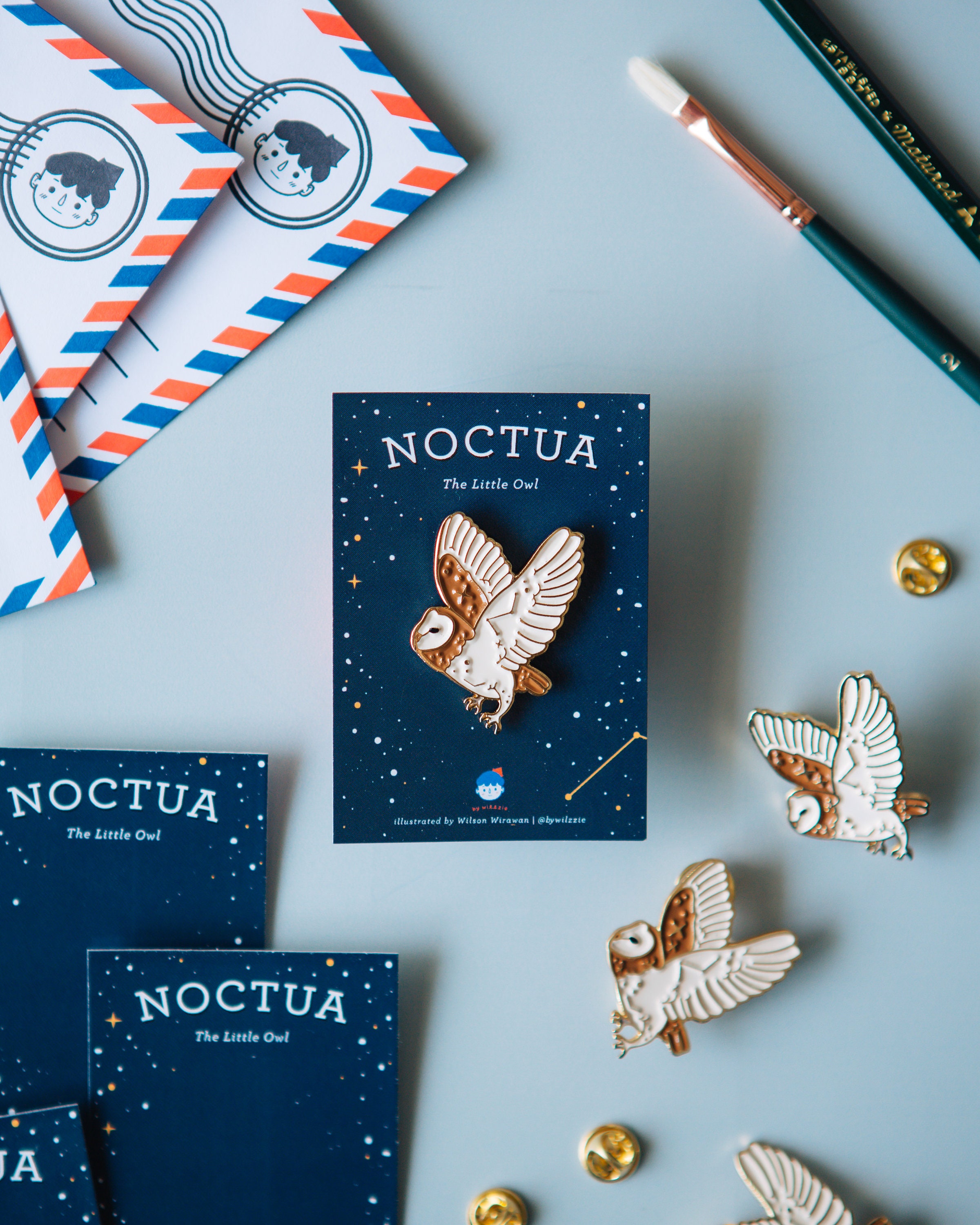 Noctua: the Little Owl Constellation Enamel Pin - Etsy Canada
