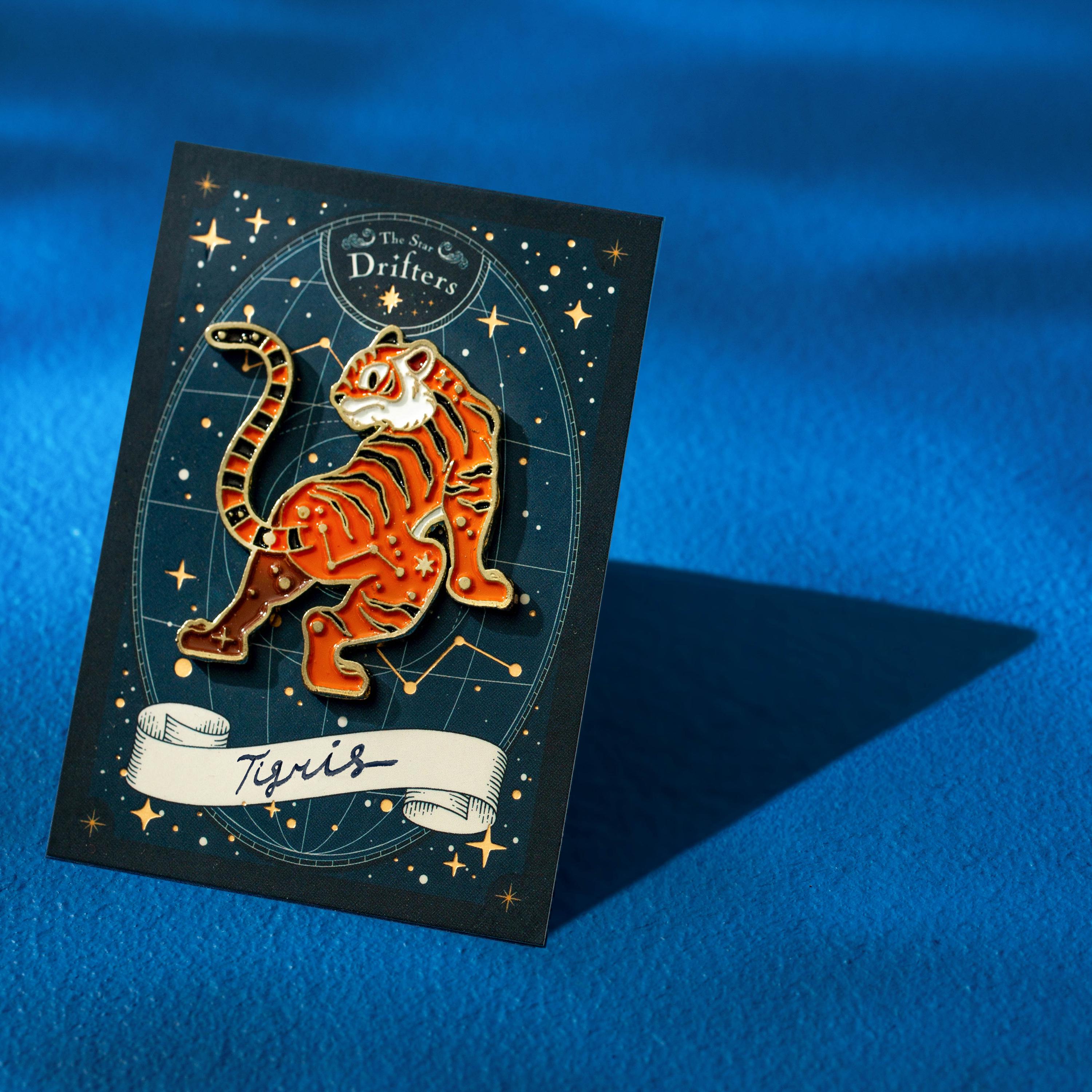 Tigris: the King of the Beasts Tiger Constellation Enamel Pin - Etsy