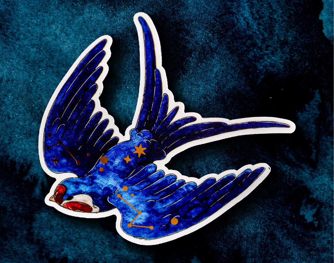 Altair: the Bird of Happiness Constellation Matte Gold Foil Waterproof ...