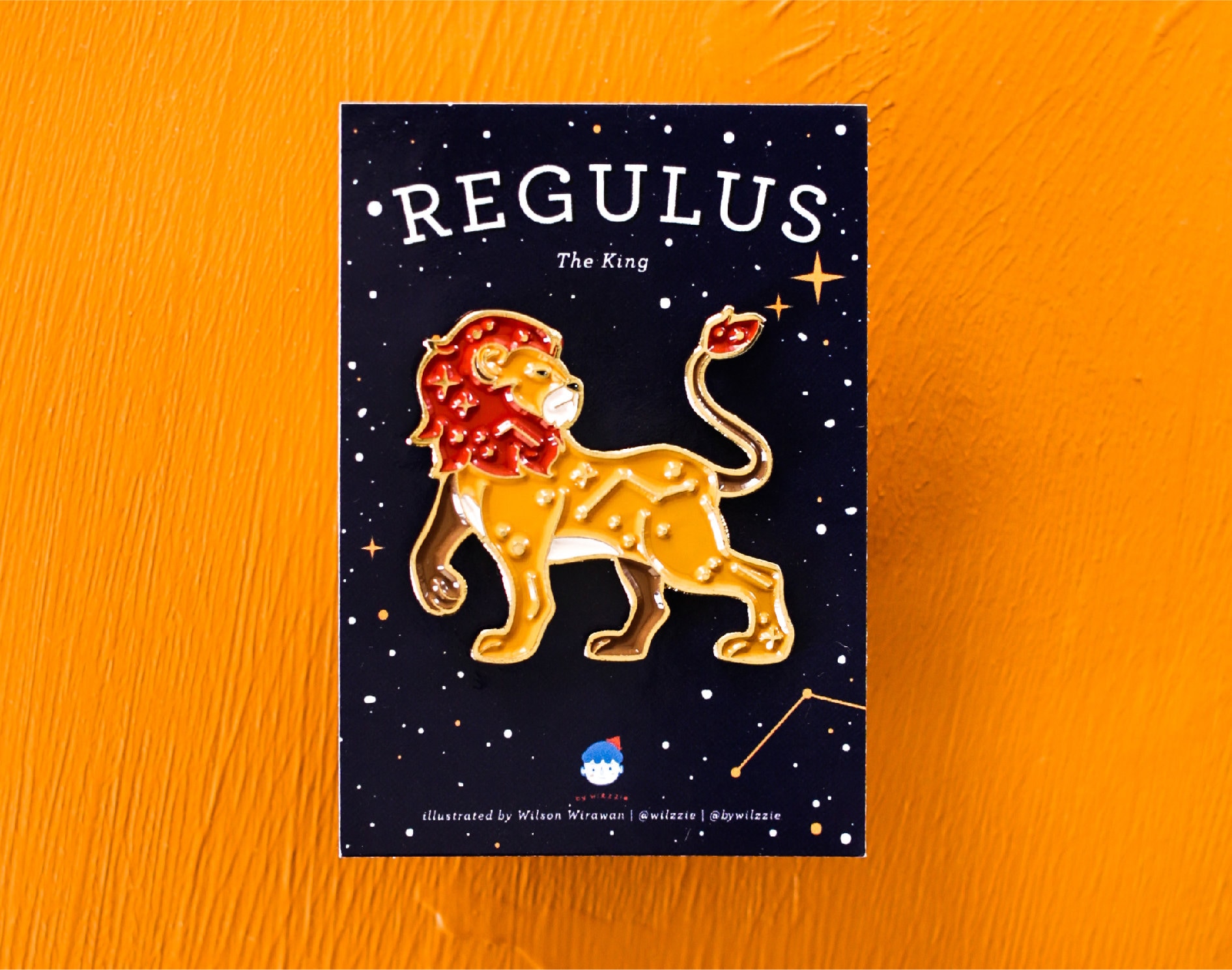Regulus: The Star of The King Lion Constellation Enamel Pin | Etsy