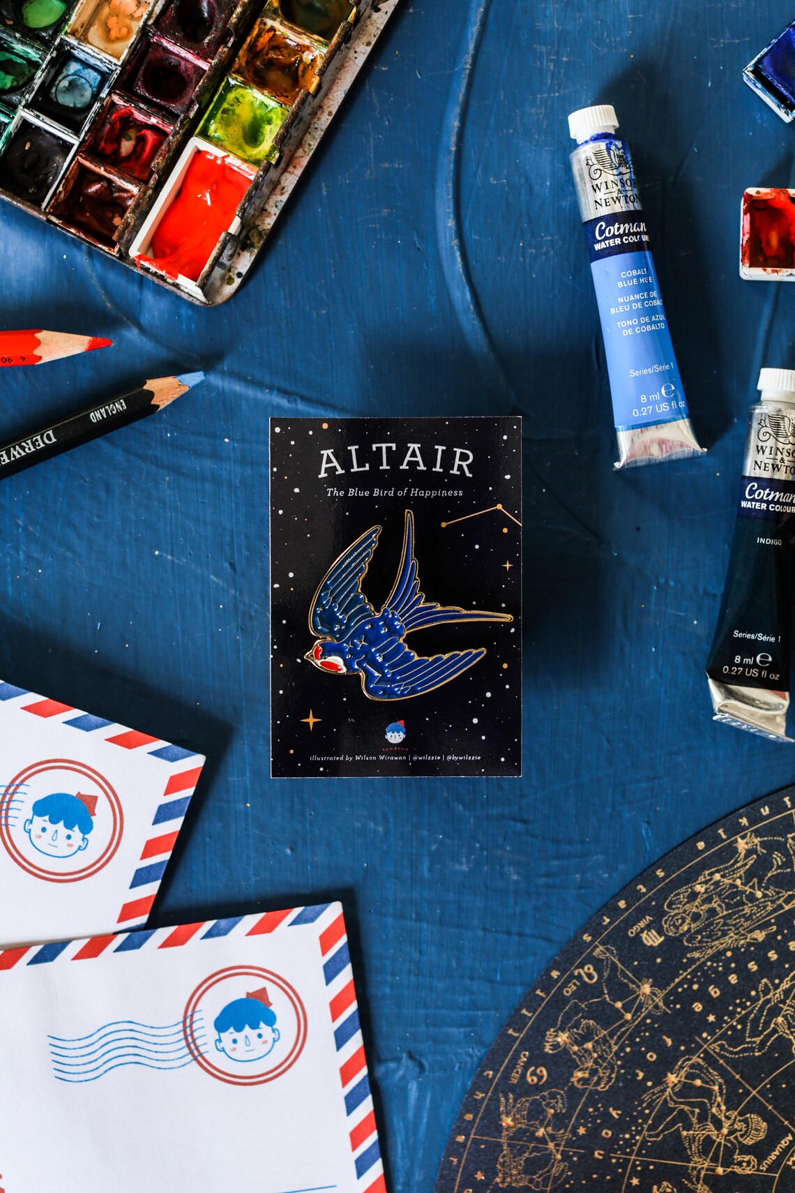 Altair: the Blue Bird of Happiness Blue Swallow Bird | Etsy