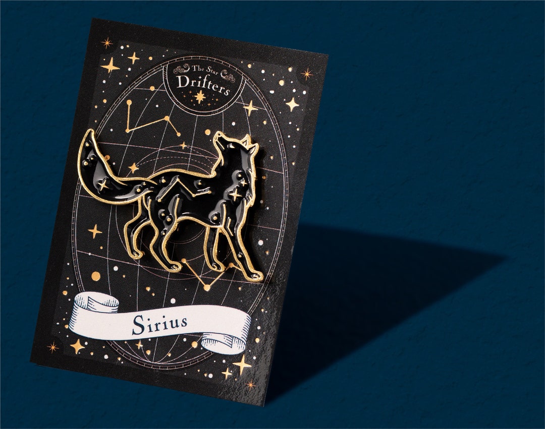 Sirius: the Lone Wolf Constellation Enamel Pin - Etsy
