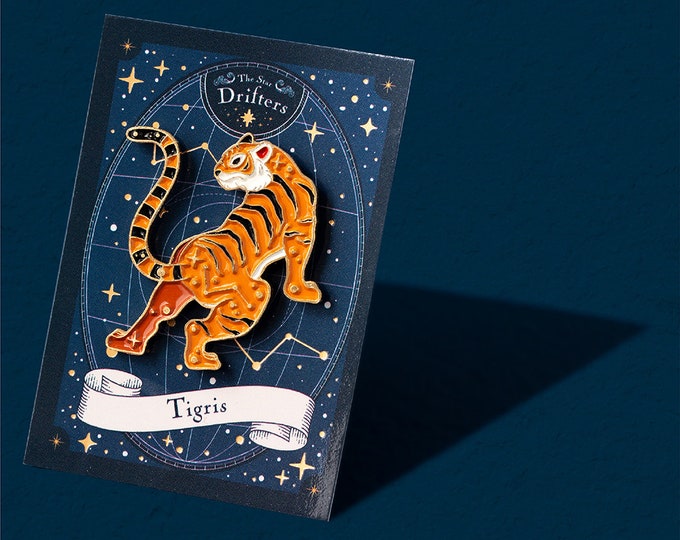 Tigris: the King of the Beasts Tiger Constellation Enamel Pin - Etsy