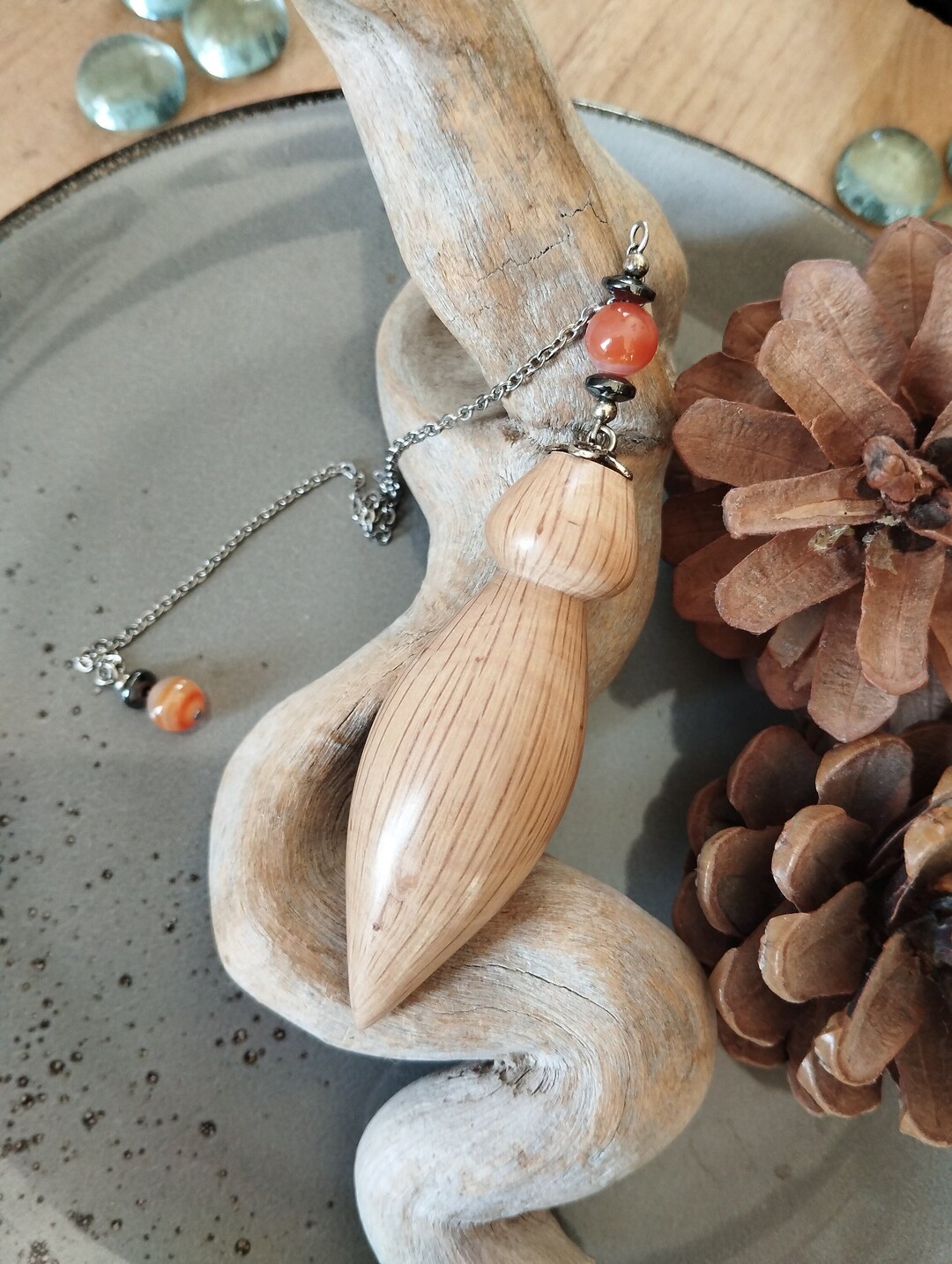 Dowsing Pendulum Made of Green Oak Wood - Etsy UK