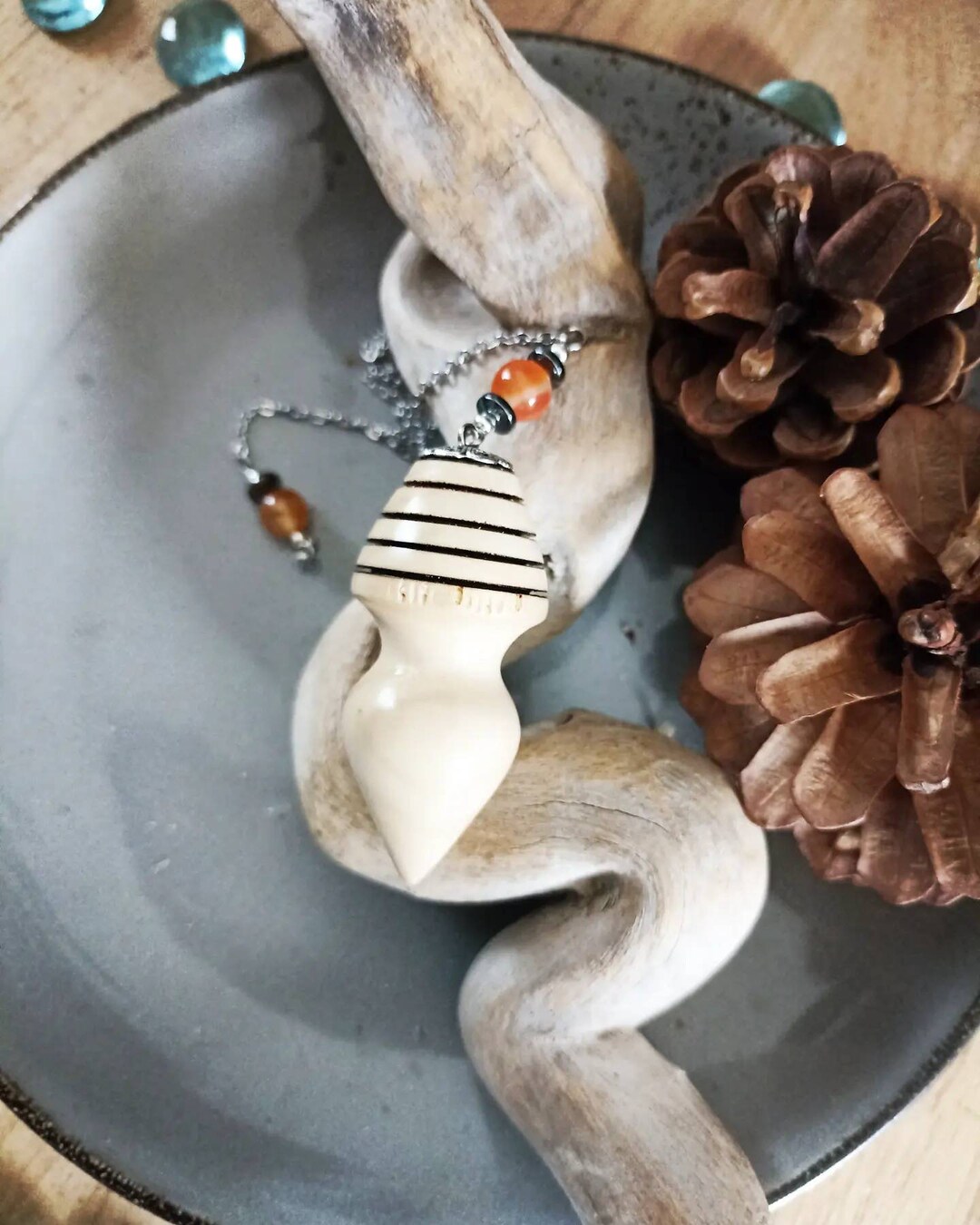 Dowsing Pendulum in Precious Olive Wood - Etsy UK