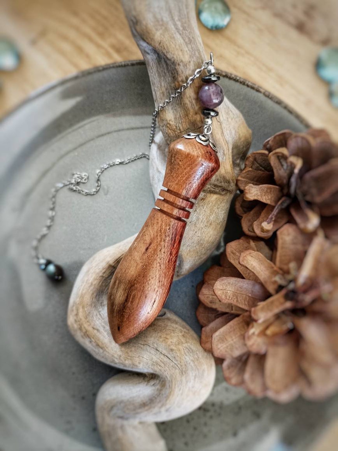 Pendulum of Thoth in Vine Wood - Etsy