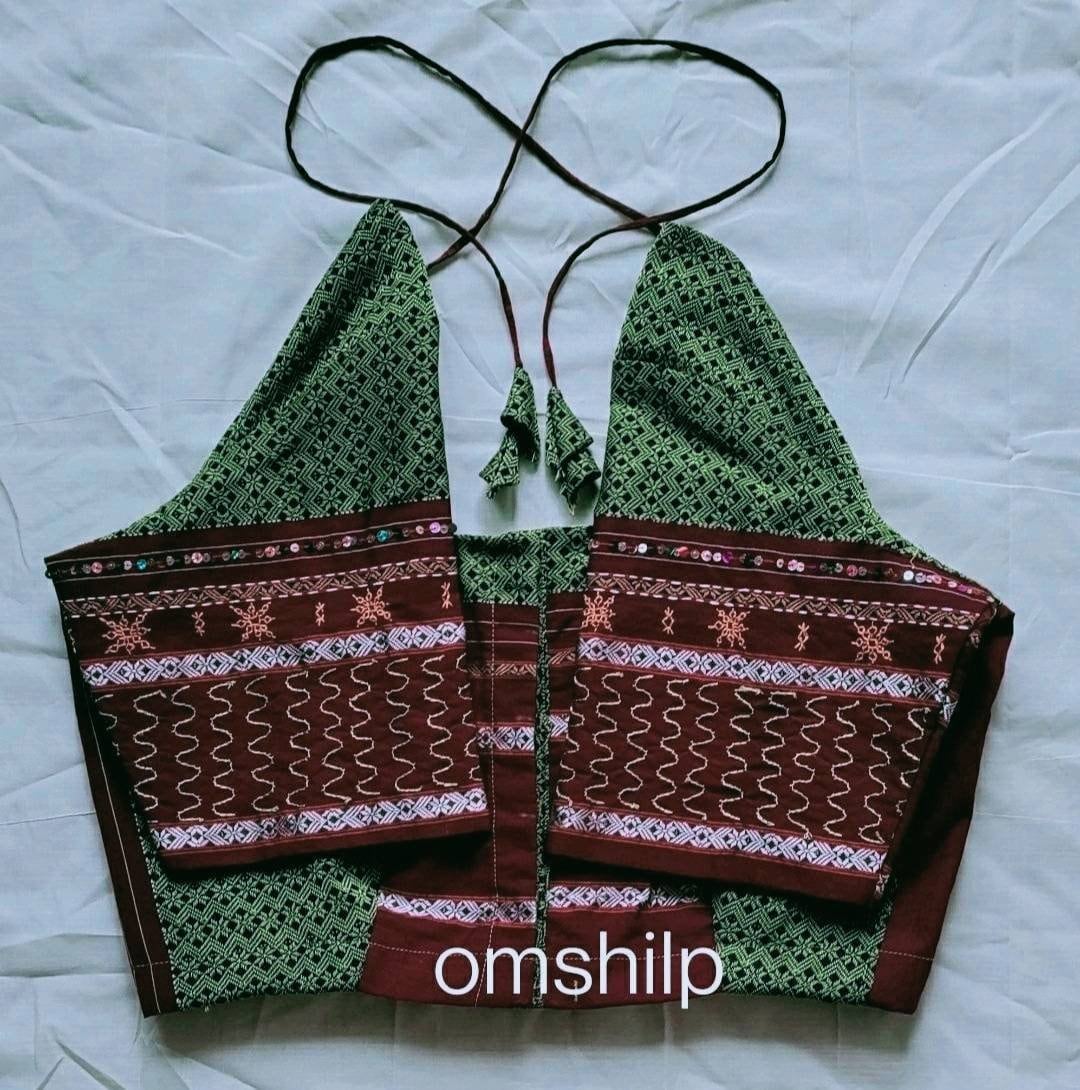 Designer Cut and Paste Pattern Saree/resham Blended Khun Viscous ...