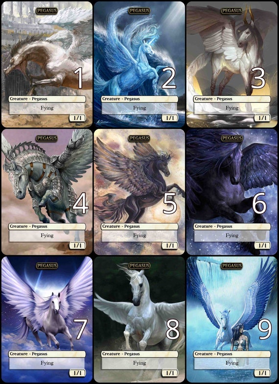 Mtg Pegasus 1/1 Token Alternative Art // Chose the Art for | Etsy