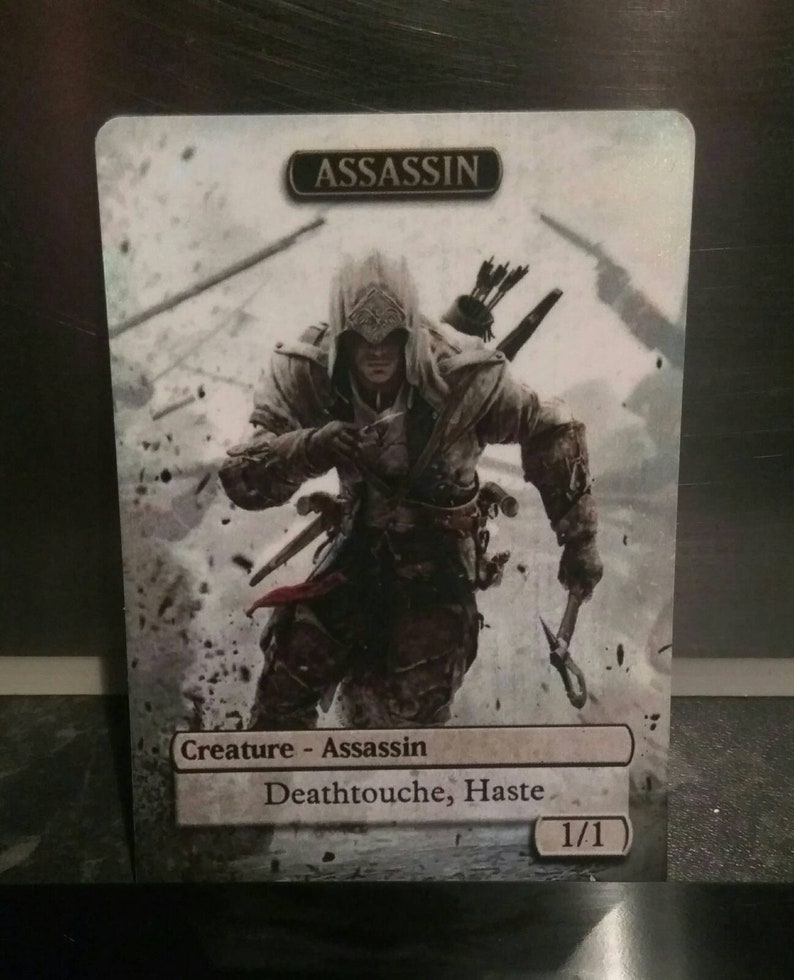 MtG Assassin 1/1 for Queen Marchesa Token Alternative Art // | Etsy