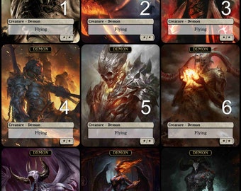 Mtg Demon Token - Etsy
