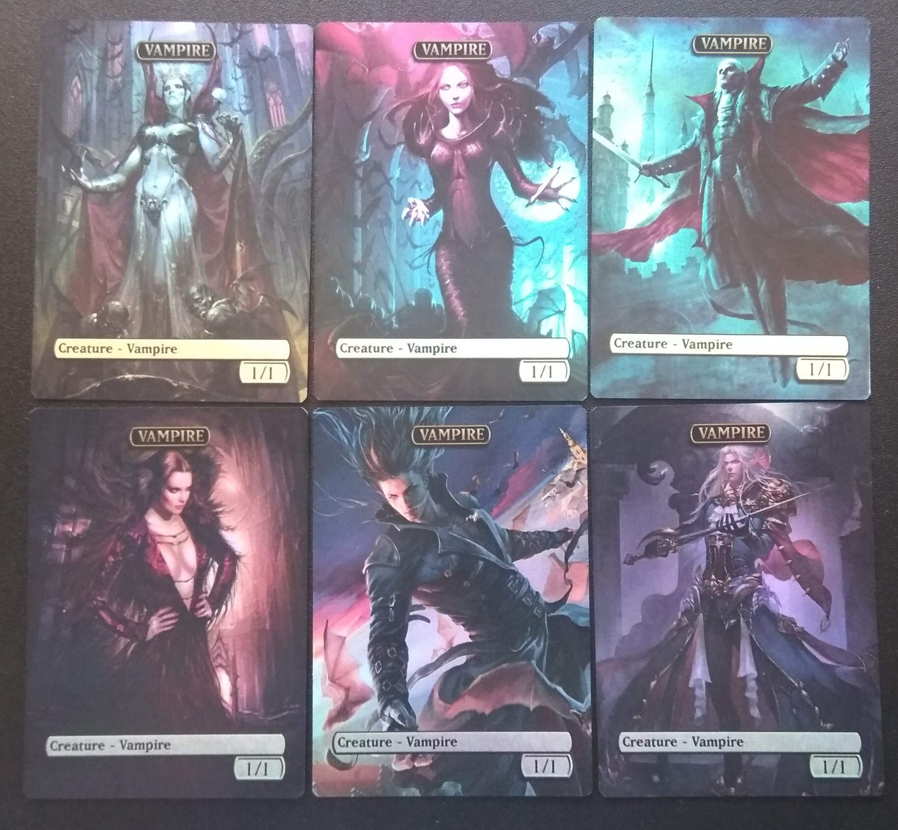 MtG Vampire 1/1 for Edgar Markov Token Alternative Art // | Etsy