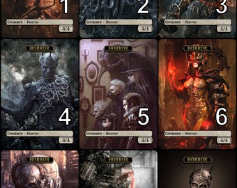Mtg Horror Token | Etsy