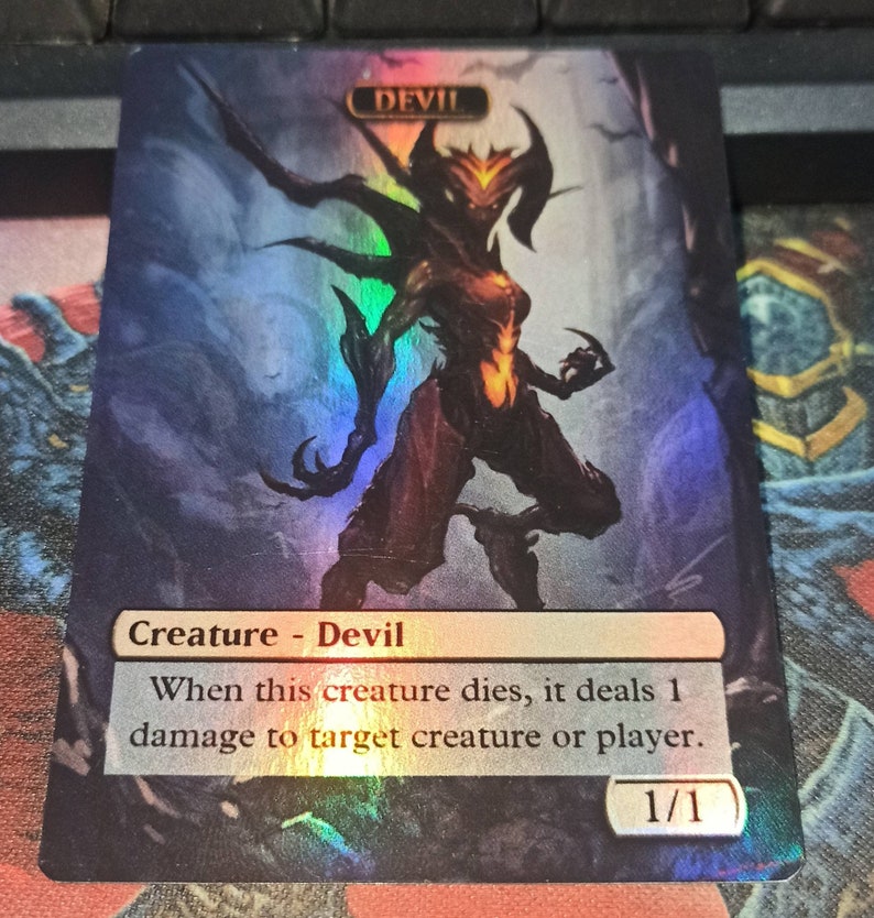 Mtg Devil 1/1 Token Alternative Art // Chose the Art for - Etsy