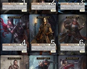 Mtg Human Token - Etsy