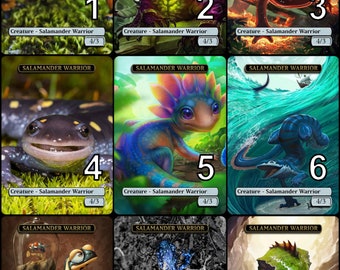 Salamander Warrior Tokens - Etsy