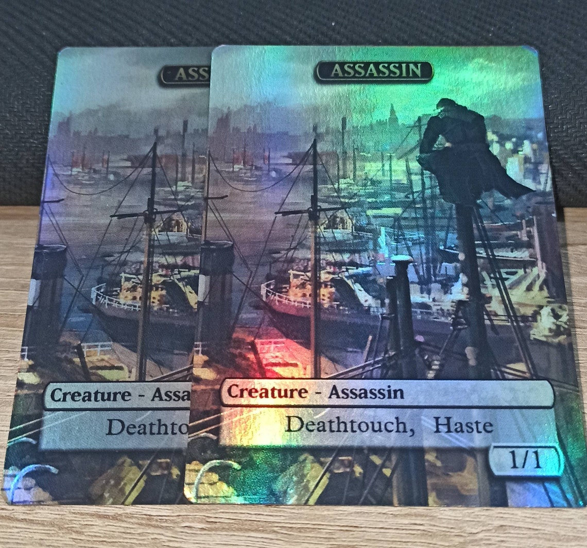 MtG Assassin 1/1 for Queen Marchesa Token Alternative Art // | Etsy