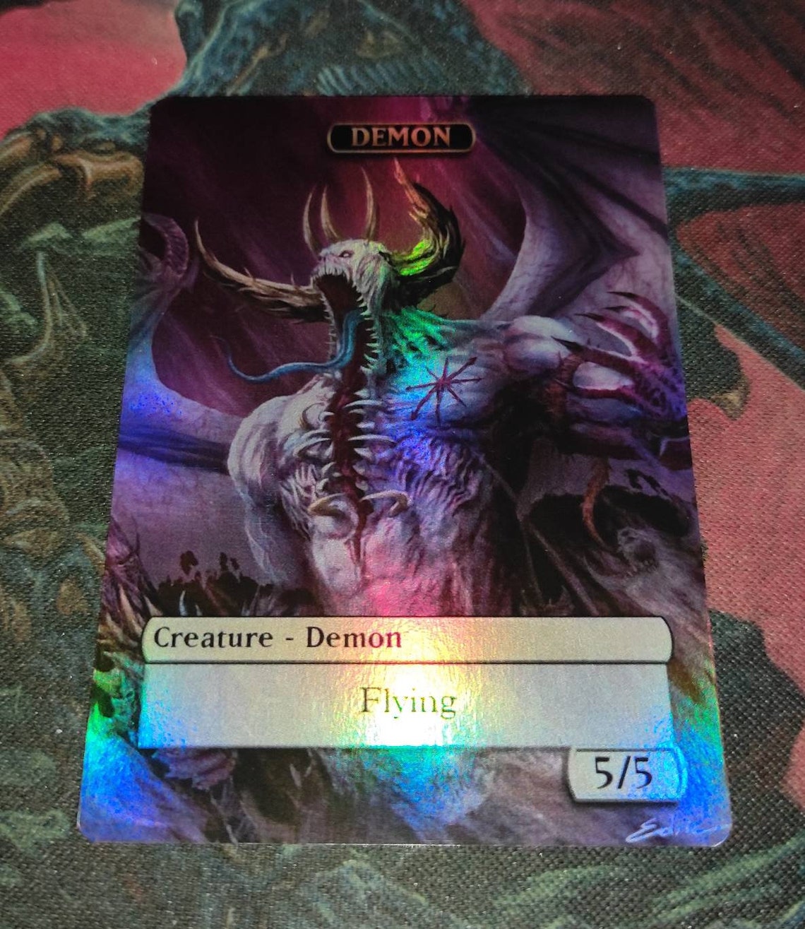 MtG Demon 5/5 Token Alternative Art // Chose the Art For | Etsy