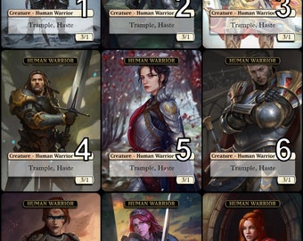 Mtg Human Token - Etsy