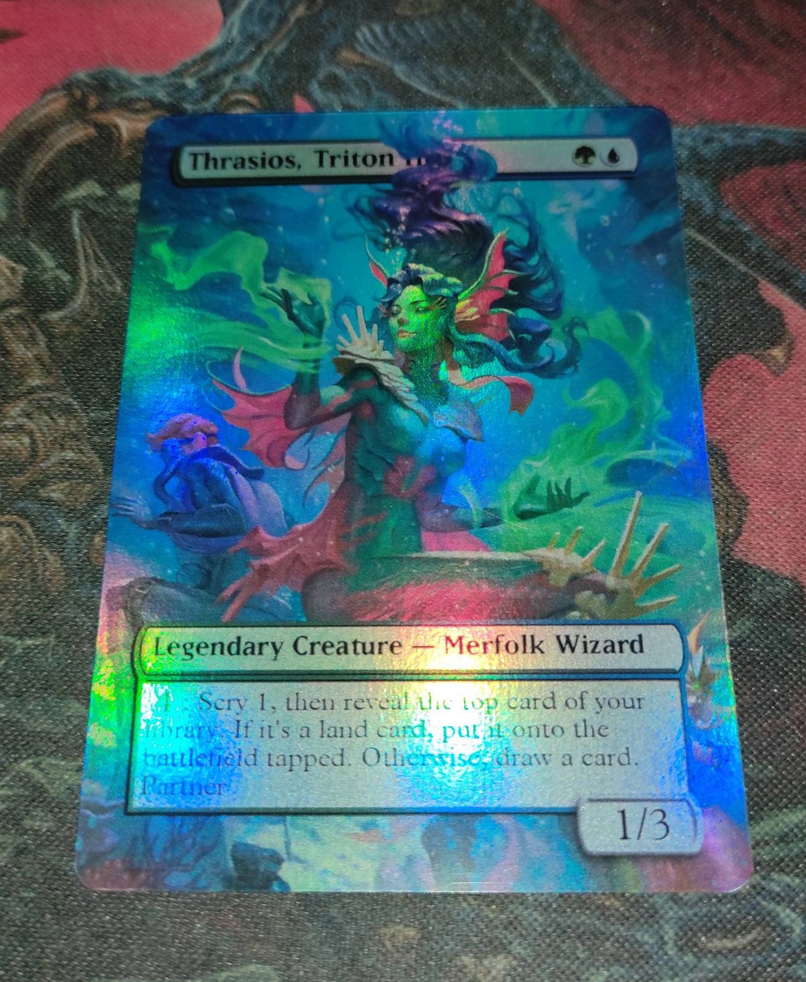 MtG Thrasios Triton Hero Token Alternative Art // Chose the | Etsy